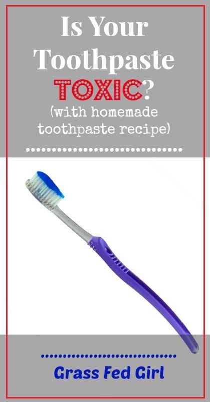 Is Your Toothpaste Toxic With Homemade Toothpaste Recipe Grass Fed