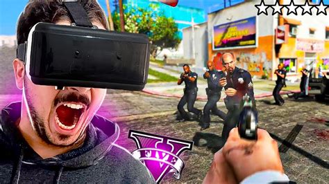جی تی ای وی روی واقعیت مجازی خداست 😨😂 Gta 5 Vr Youtube