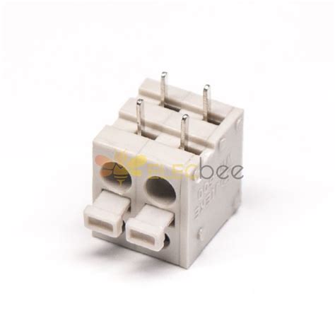 Elecbee Terminal Blocks Right Angled Pin Through Hole Grey Pcb Mount