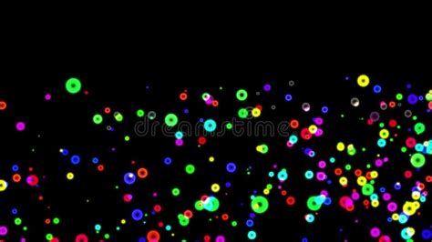 Colorful Ball Particle Moving Animation Motion Graphics Stock Footage