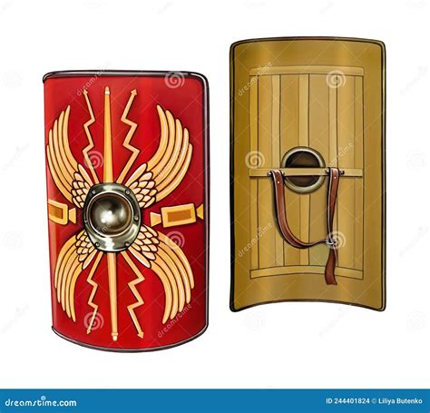 Roman Scutum Shield Stock Illustration Illustration Of Relic 244401824
