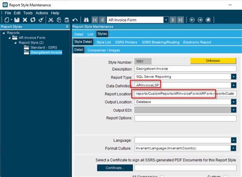 error in ssrs arform custom style and rdd 2022 2 8 kinetic erp