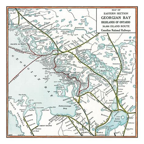 Georgian Bay Map Notecards — Jaxx And Marbles
