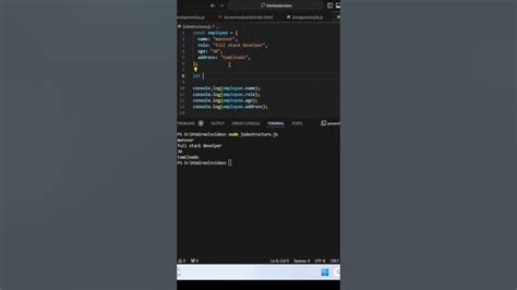 Destructuring Example Using Object In Javascript Tamil Youtube