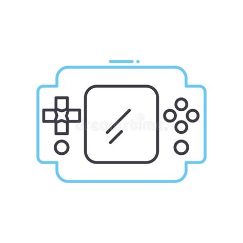 Console Games Linear Icons Set Playstation Xbox Nintendo Controller Multiplayer Adventure