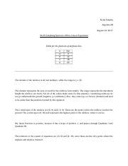 Graphing Systems Of Non Linear Equations Docx Neda Tahsini Algebra B August