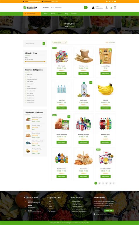 Mudi Dokan মুদি দোকান গ্রোসারি শপ গ্রোসারি পণ্যের ওয়েবসাইট Yappobd