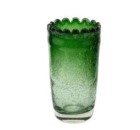 Tarbeklaasi Roheline Vaas Sammal Idla Antiik