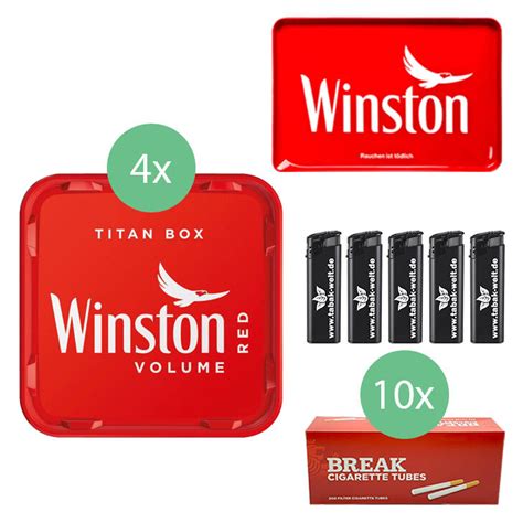 Winston Tabak 300g Rot Eimer Volumentabak Tabak Welt