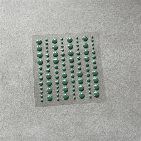 Adhesive Enamel Dots Forest Green 27 Scrappegarasjen As