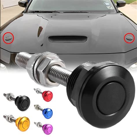 Universal 22mm Quick Release Lock Latch Bumper License Plate Lock Clip