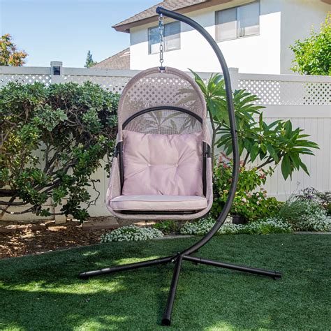 Barton Hanging Chair Egg Chair Cushion W Canopy Indoor