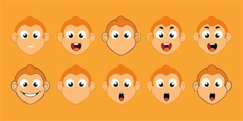 Face Expression 2d Vector Illustration Premium Ai Generated Vector