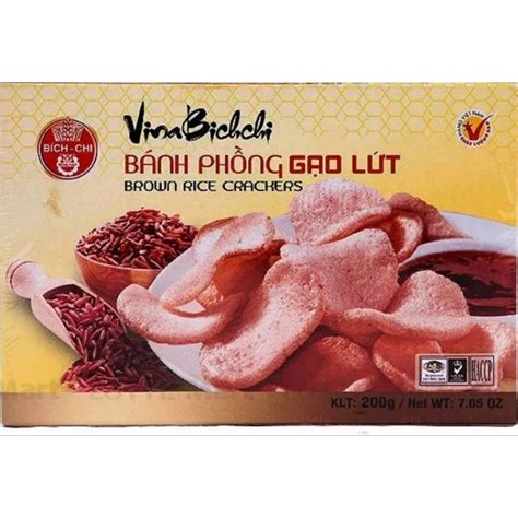 Bánh Phồng Gạo Lứt Vina Bích Chi Hộp 200g Shopee Việt Nam