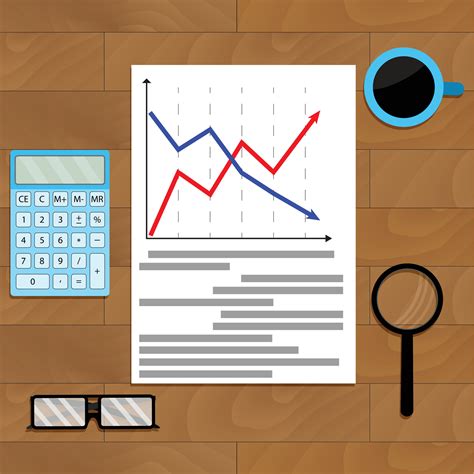 Statistic Chart Analysis Business Diagram And Calculator Vector Illustration 27394683 Vector
