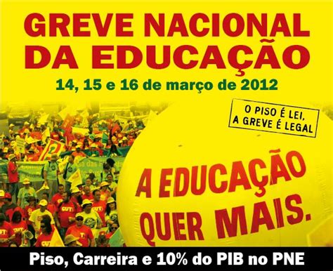 Greve Nacional Da Educa O Blog Do Anderson