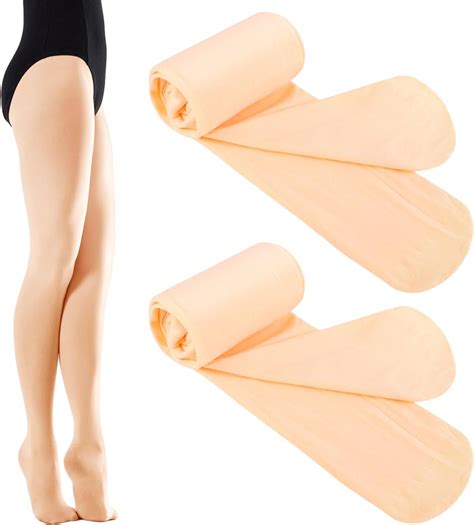 Abeillo Ballet Tights Girls Skin Tone Dance Tights Footed Convertible