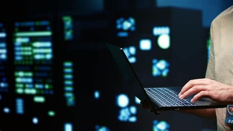 Free Photo Developer Doing Server System Upkeep