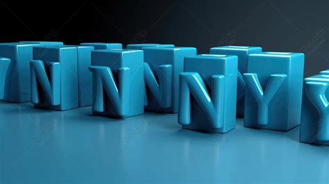 파란색 유리 조각 배경의 멋진 3d Ny 편지 3d 배경 굉장히 멋진 배경 파란색 배경 이미지 Hd 3d 굉장히 멋진 파란색 배경 사진 무료 다운로드 Lovepik