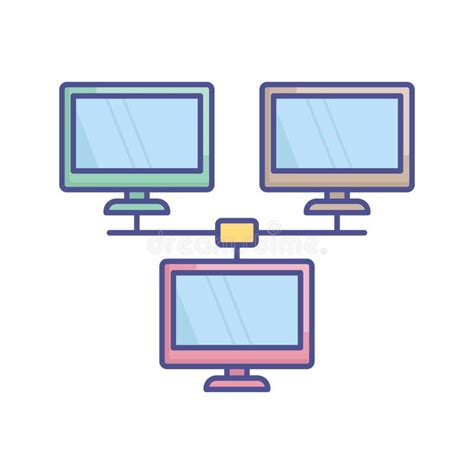 Client Server Flat Inside Vector Icon Which Can Easily Modify Or Edit