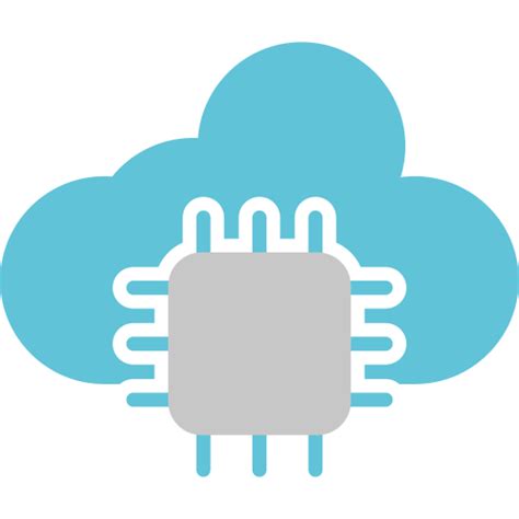 Cloud Computing Generic Blue Icon