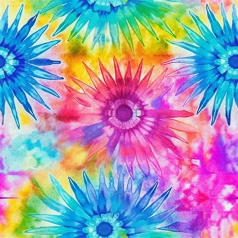 Premium Ai Image A Close Up Of A Colorful Tie Dye Flower Pattern