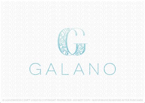 Elegant Fancy G Buy Premade Readymade Logos For Sale