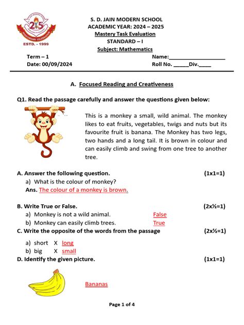 Mastery Task Evaluation Pdf