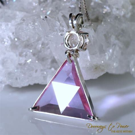 Ruby Lavender Quartz And Morganite Vogel Crystal Pendant Doorways To Power