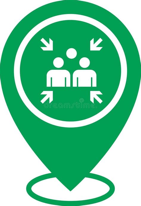 Emergency Evacuation Assembly Point Sign Assembly Point Icon Safety