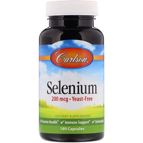 Carlson Labs Selenium 200 Mcg 180 Capsules By Iherb