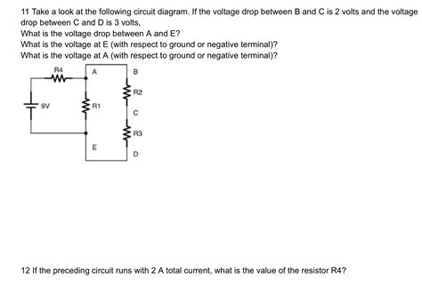 Solved Take A Look At The Following Circuit Diagram If Chegg