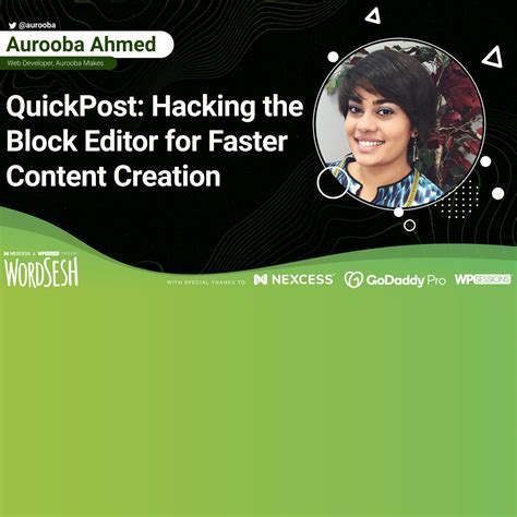 Aurooba Ahmed WPSessions