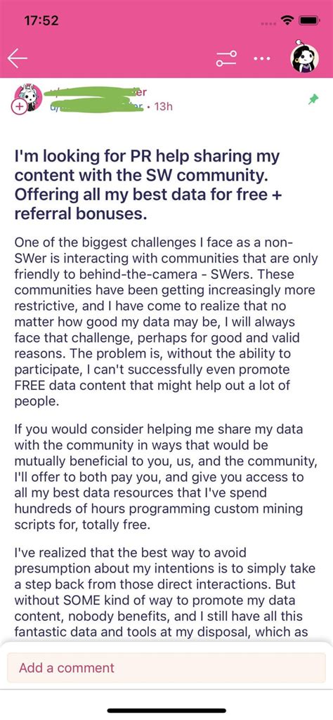 Non Sex Worker So Desperate To Post In Creator Communities They Offer To Pay Creators To Post