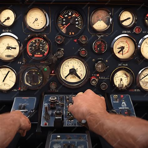 Premium Photo A Pilots Hand Adjusting The Throttle In The Cockpit