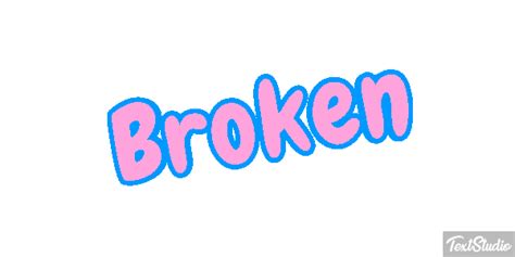 Broken Word Animated  Logo Designs
