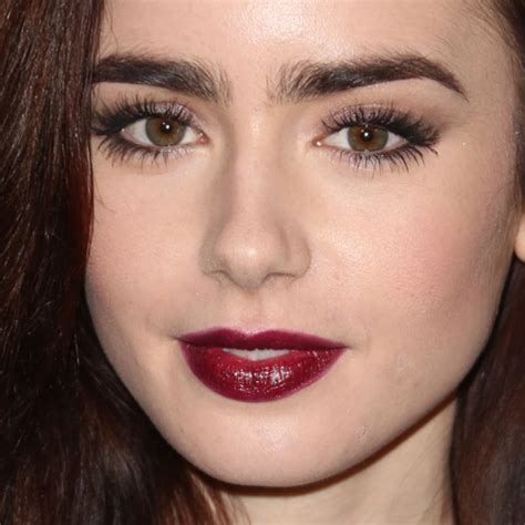 Lily Collins Makeup Black Eyeshadow Bronze Eyeshadow Brown Eyeshadow