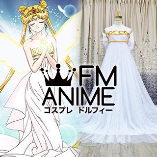Fm Anime Sailor Moon Princess Serenity Dress Cosplay Costume Set With