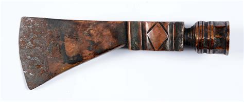 Lot Detail Early Brass Tomahawk Head