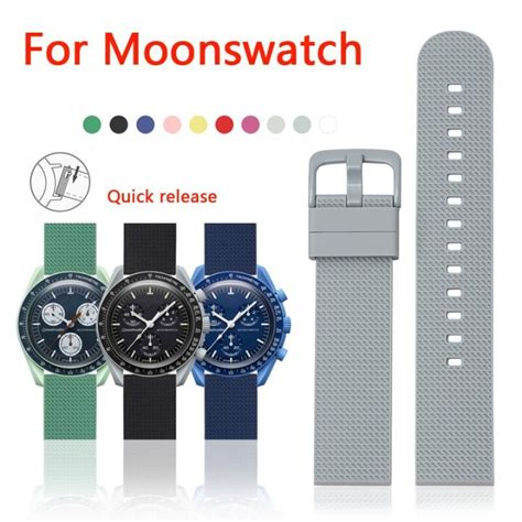 Silicone Strap For Omega X Swatch Joint MoonSwatch 20mm 22mm Men Women