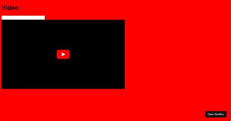 React Youtube Demo Codesandbox