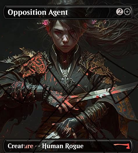 Opposition Agent Proxy Anime Waifu Etsy