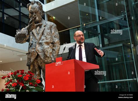 Berlin Germany 8th Oct 2017 Spd Chairman Martin Schulz Partakes In