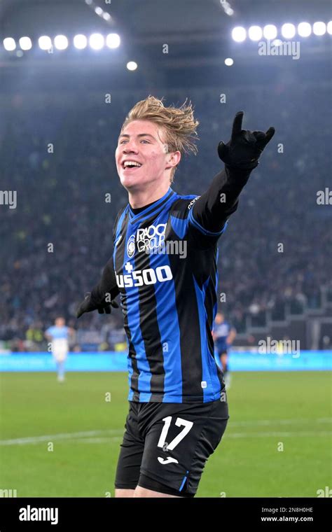 Rome Rasmus Hojlund Of Atalanta Bergamo Celebrates His Goal During