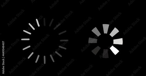Animated Loading Icon Set Progress Loading Bar Circle Loading Icon