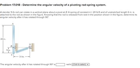 Solved Problem Determine The Angular Velocity Of A Chegg