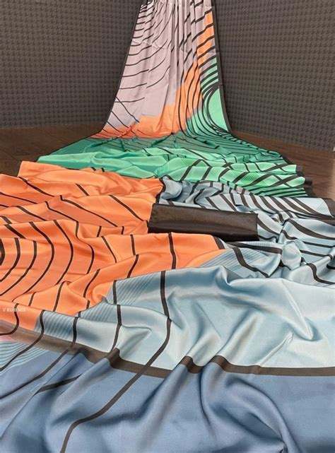 Heavy Devsena Soft Silk 4d Effect Digital Print Saree