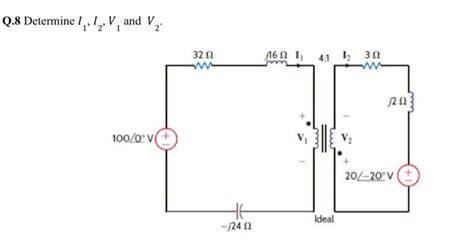 solved q 8 determine i1 i2 v1 and v2