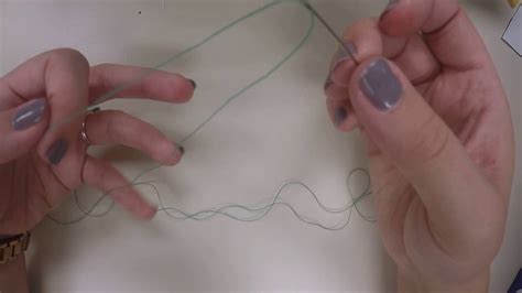 How To Thread A Needle And Tie The Knot YouTube
