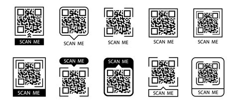 Premium Vector Qr Code Set Scan Me Scan Qr Code Icon Template Of